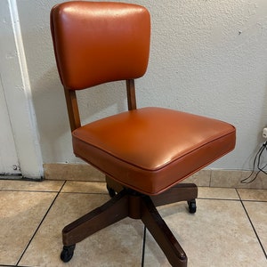 Vintage Sturgis Posture Chair Co Rolling Secretary Stenographer Office ...