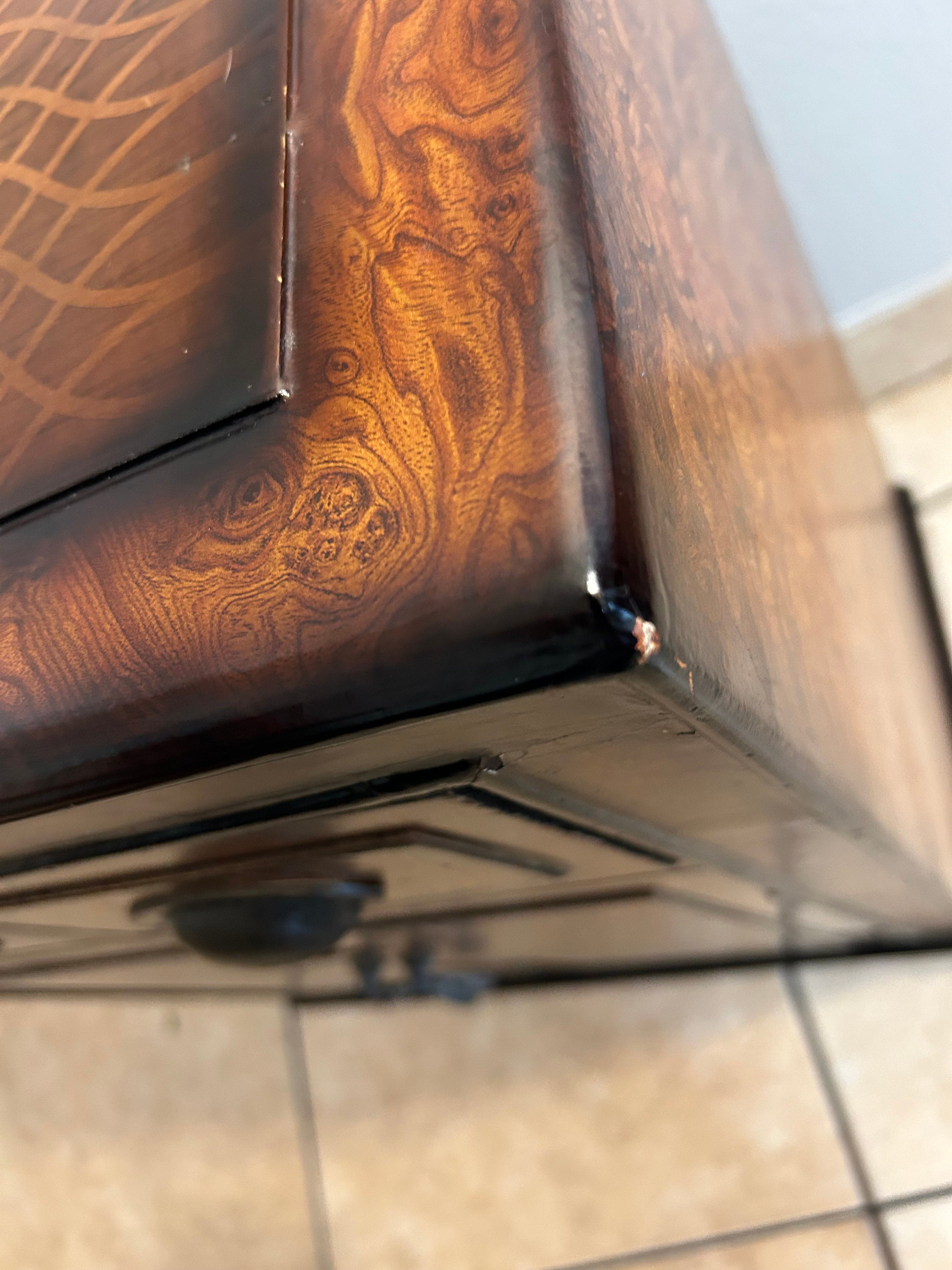 Beautiful Vintage Wood Storage Cabinet 2 Drawers GORGEOUS - Etsy