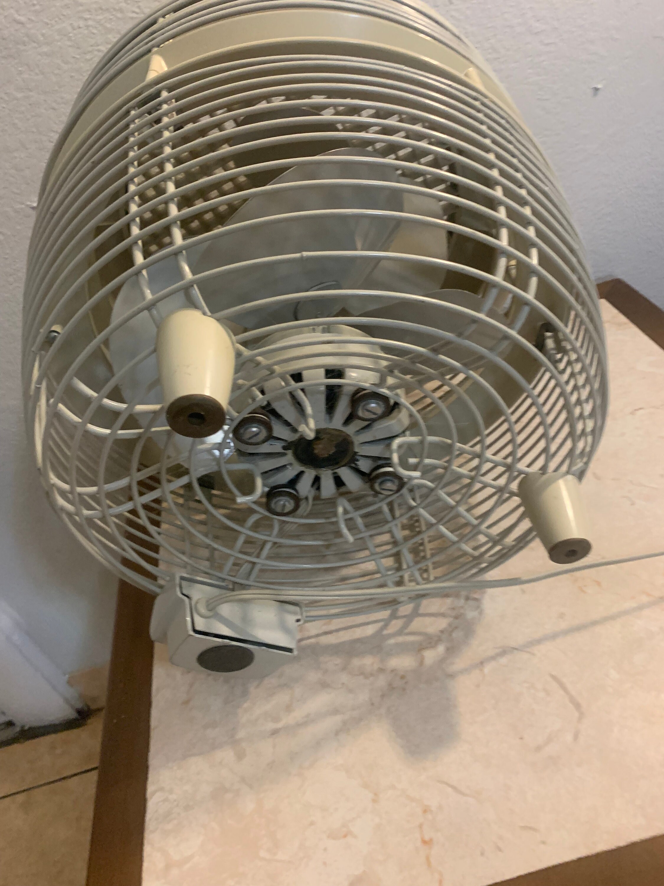 Vintage General Electric Floor Fan Foot Stool Brown Retro MCM - Etsy