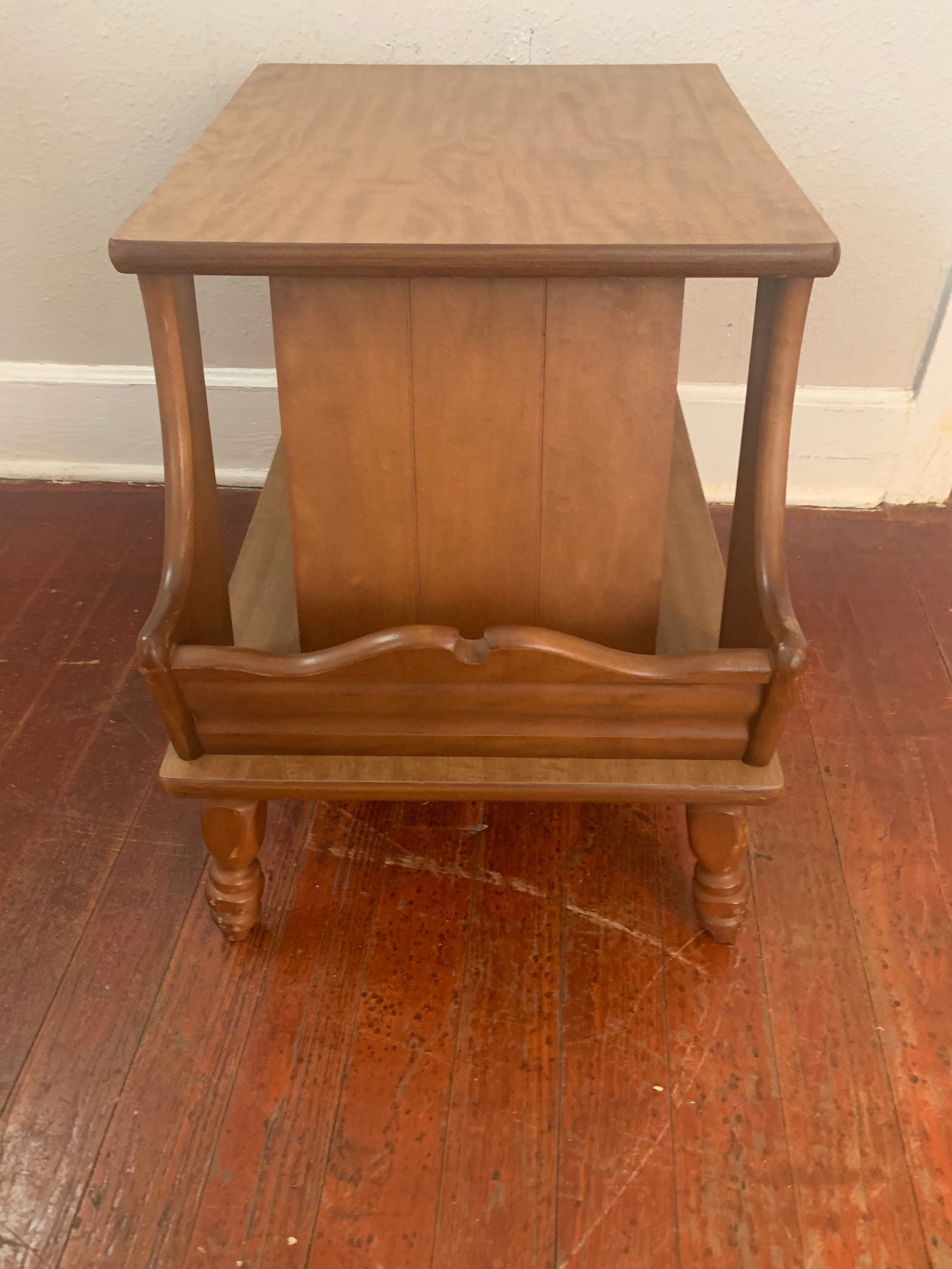 Vintage Magazine Rack Table - Etsy