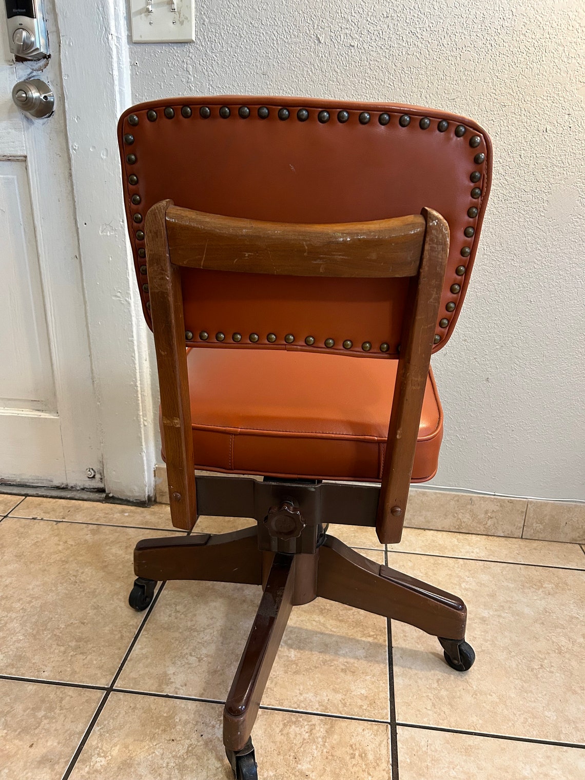 Vintage Sturgis Posture Chair Co Rolling Secretary Stenographer Office ...