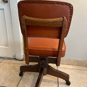 Vintage Sturgis Posture Chair Co Rolling Secretary Stenographer Office ...