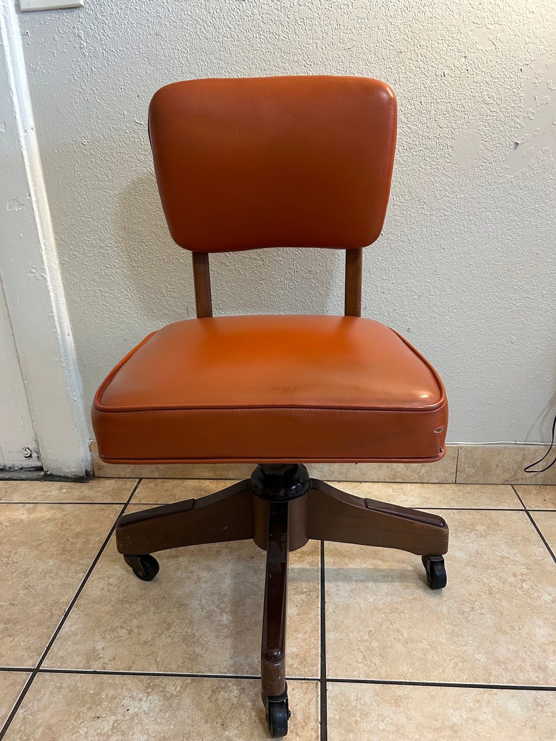 Vintage Sturgis Posture Chair Co Rolling Secretary Stenographer Office ...