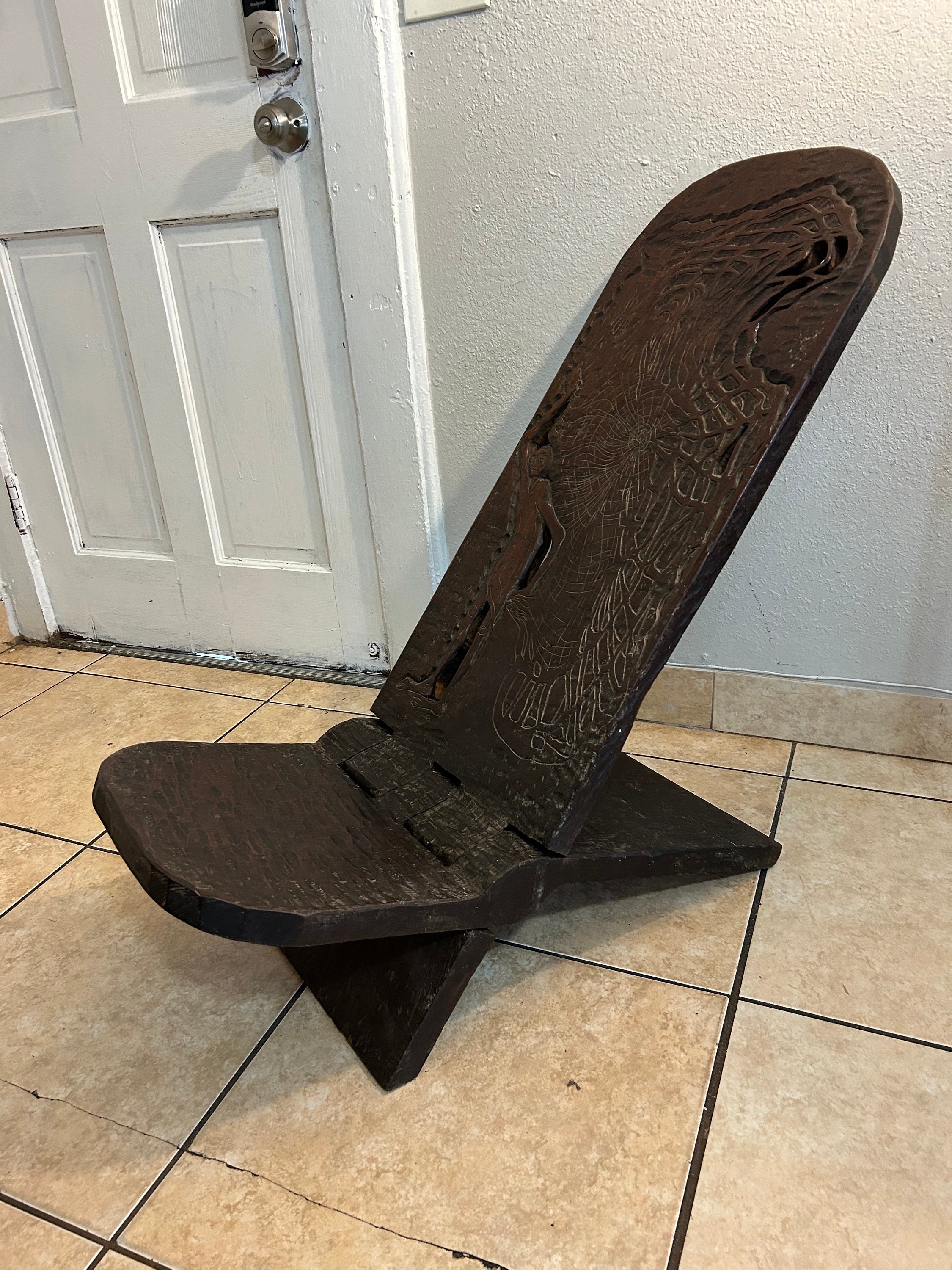 VINTAGE Antique AFRICAN BIRTH Chair - Etsy