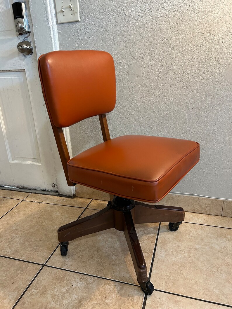 Vintage Sturgis Posture Chair Co Rolling Secretary Stenographer Office ...