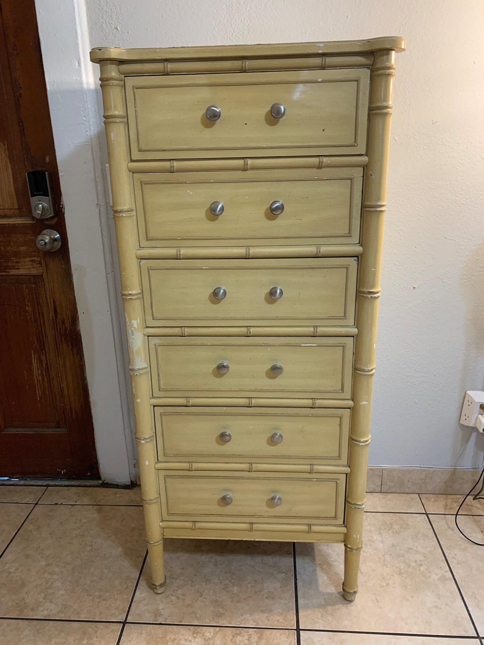 Vintage Henry Link Faux Bamboo Lingerie Tall Dresser - Etsy