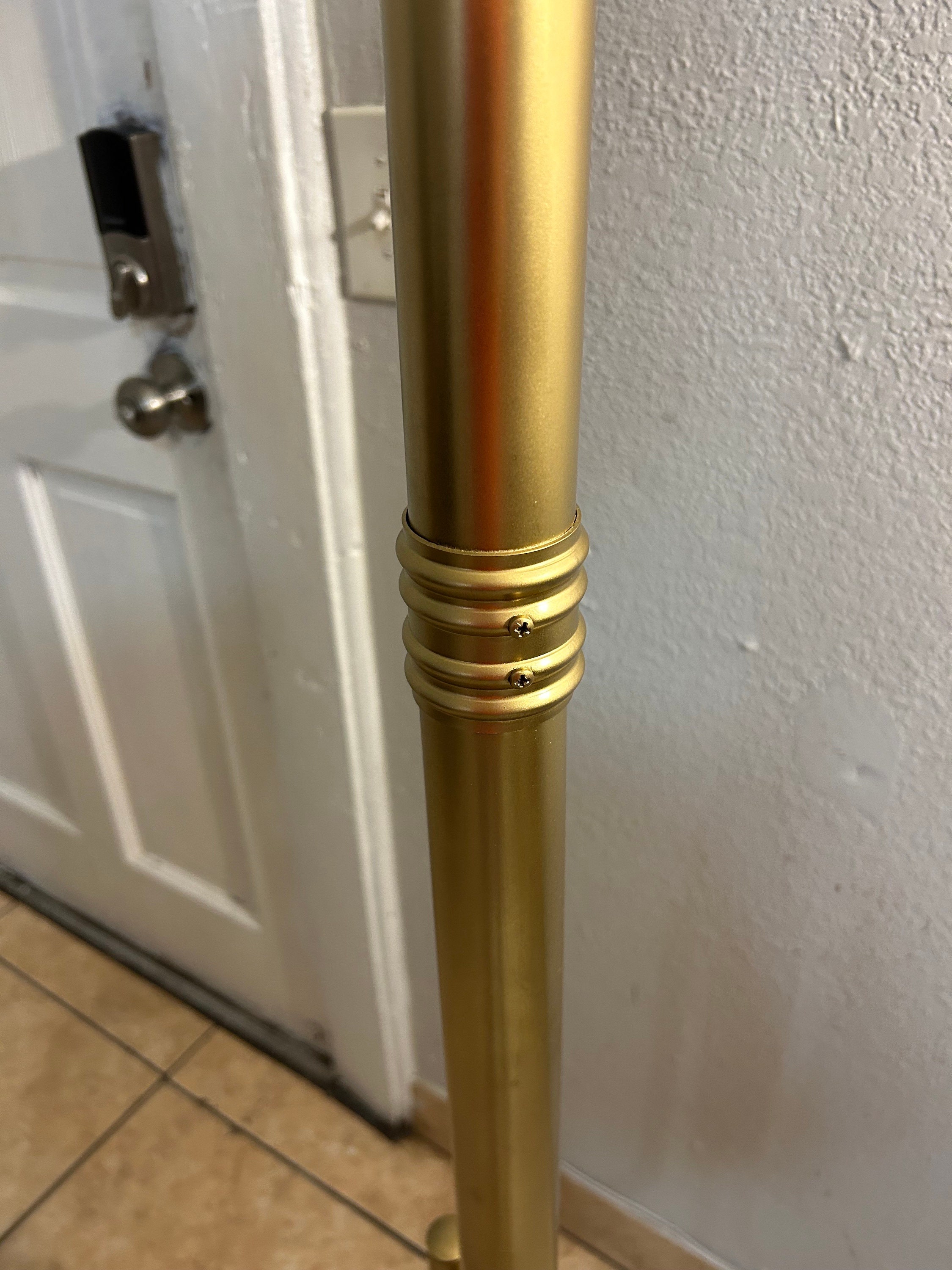 Vintage Brass Gold Color Metal Coat Hall Tree Hat Rack Modern Entryway ...