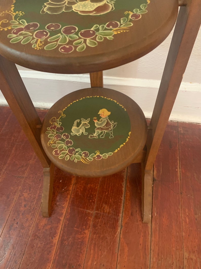 Vintage Wood Three Tier Folding Cake Display Stand - Etsy