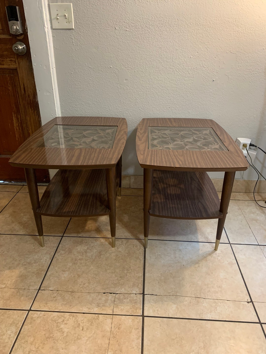 Vintage Mid Century Modern Side End Tables Mid-century Modern Original ...