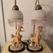 The Natelia Collection Table Lamp Lady W/ Doves Flowers and - Etsy