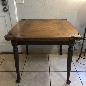 Antique Ethan Allen Old Tavern Game Table - Etsy