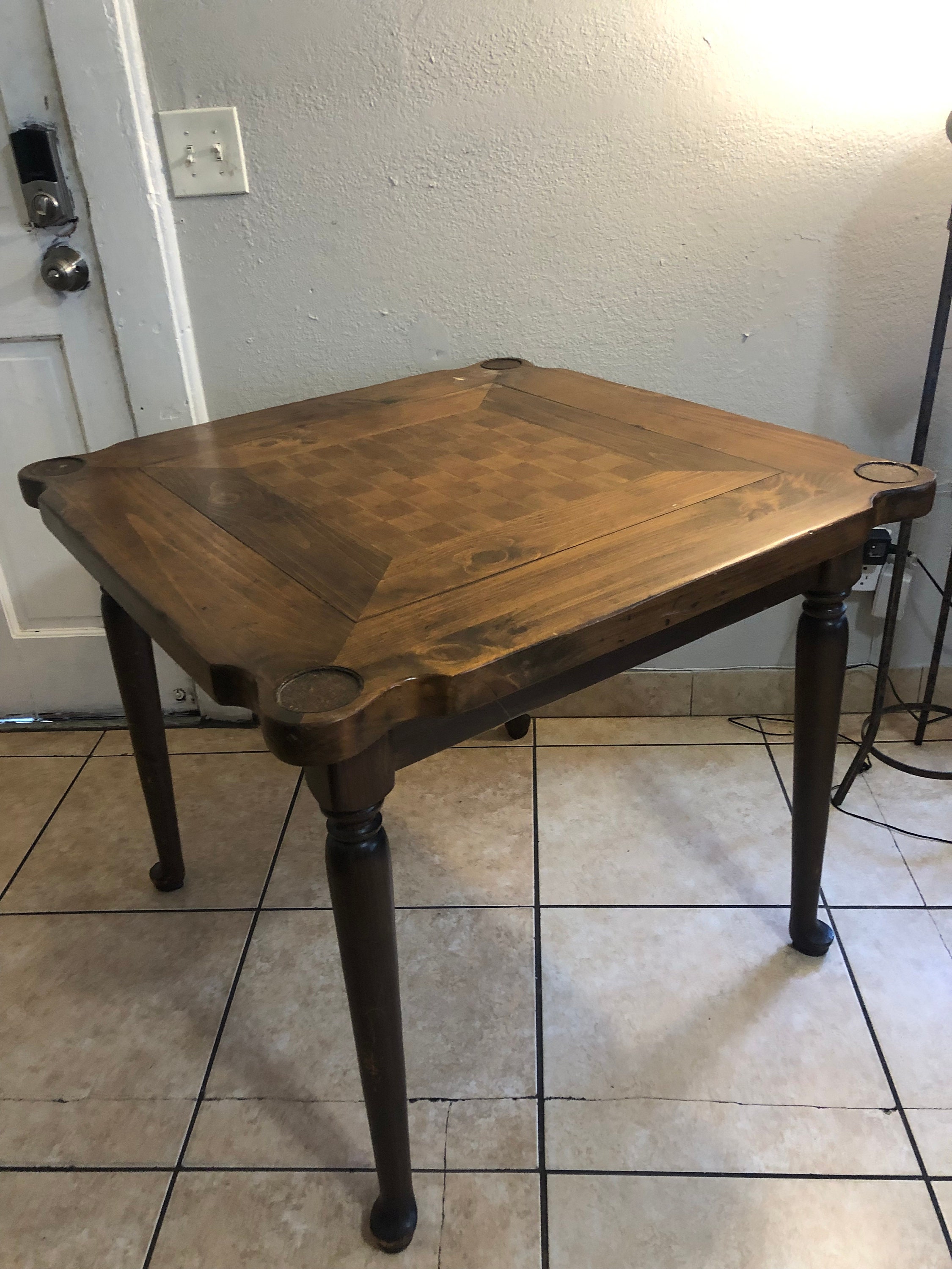 Antique Ethan Allen Old Tavern Game Table - Etsy