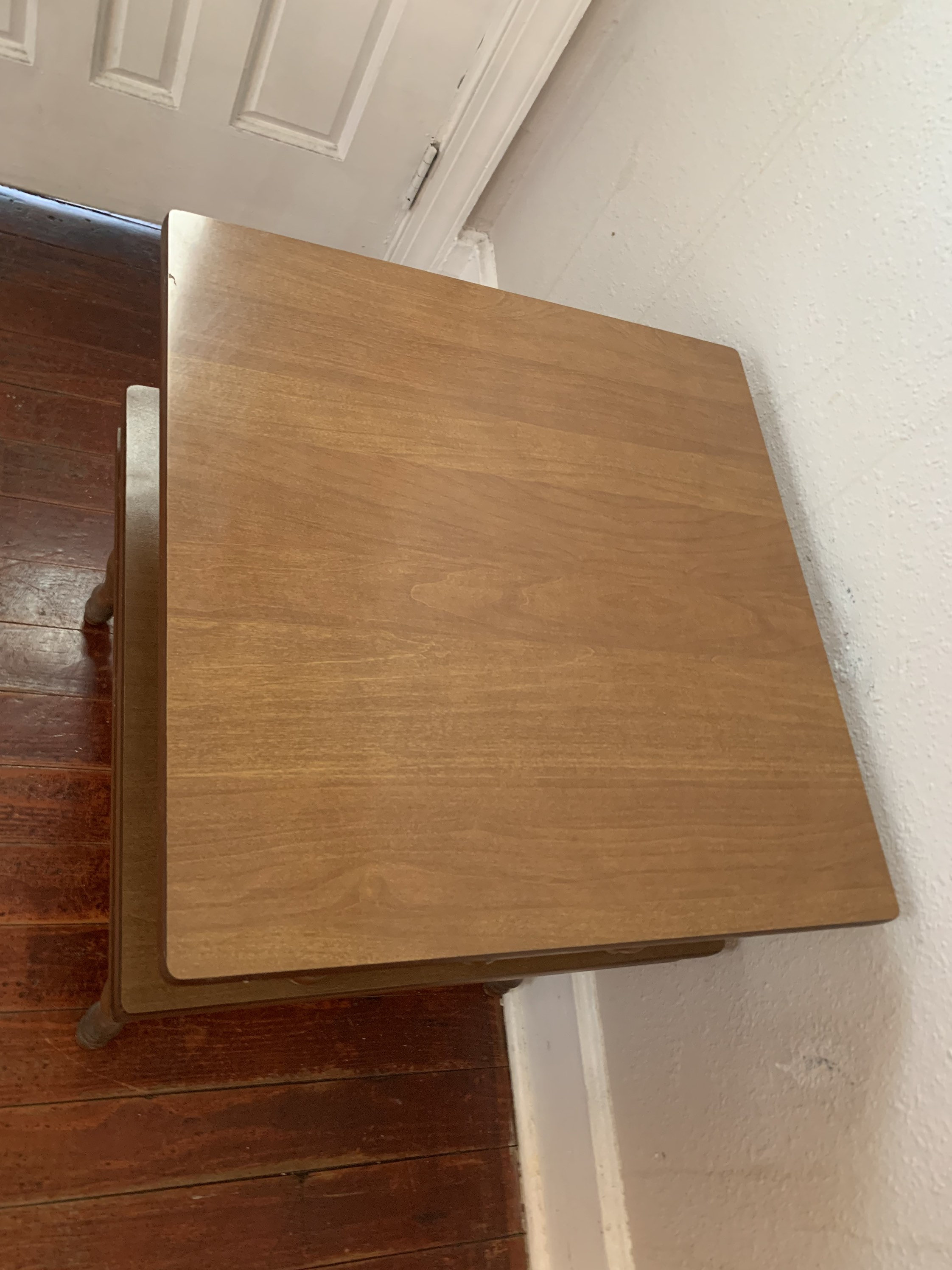 Vintage MCM Two Tier Square Side Table - Etsy