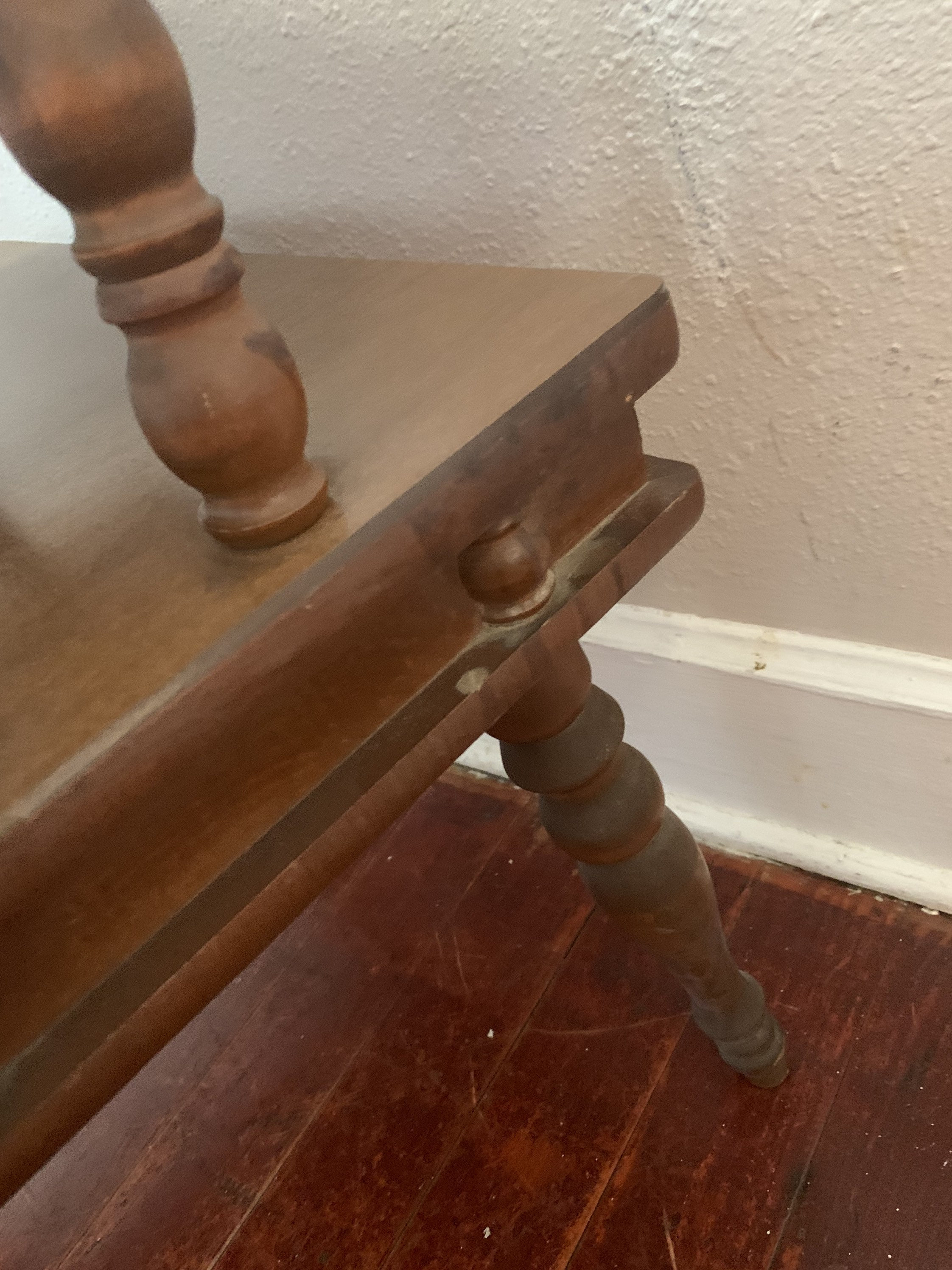 Vintage MCM Two Tier Square Side Table - Etsy