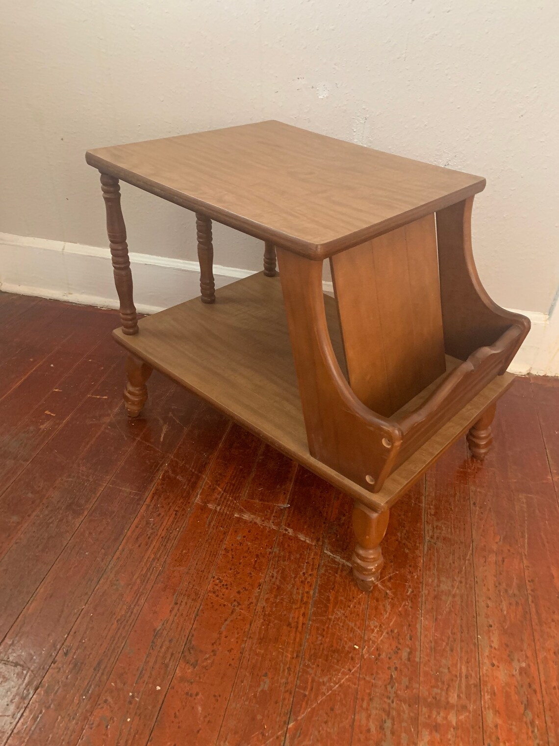 Vintage Magazine Rack Table - Etsy