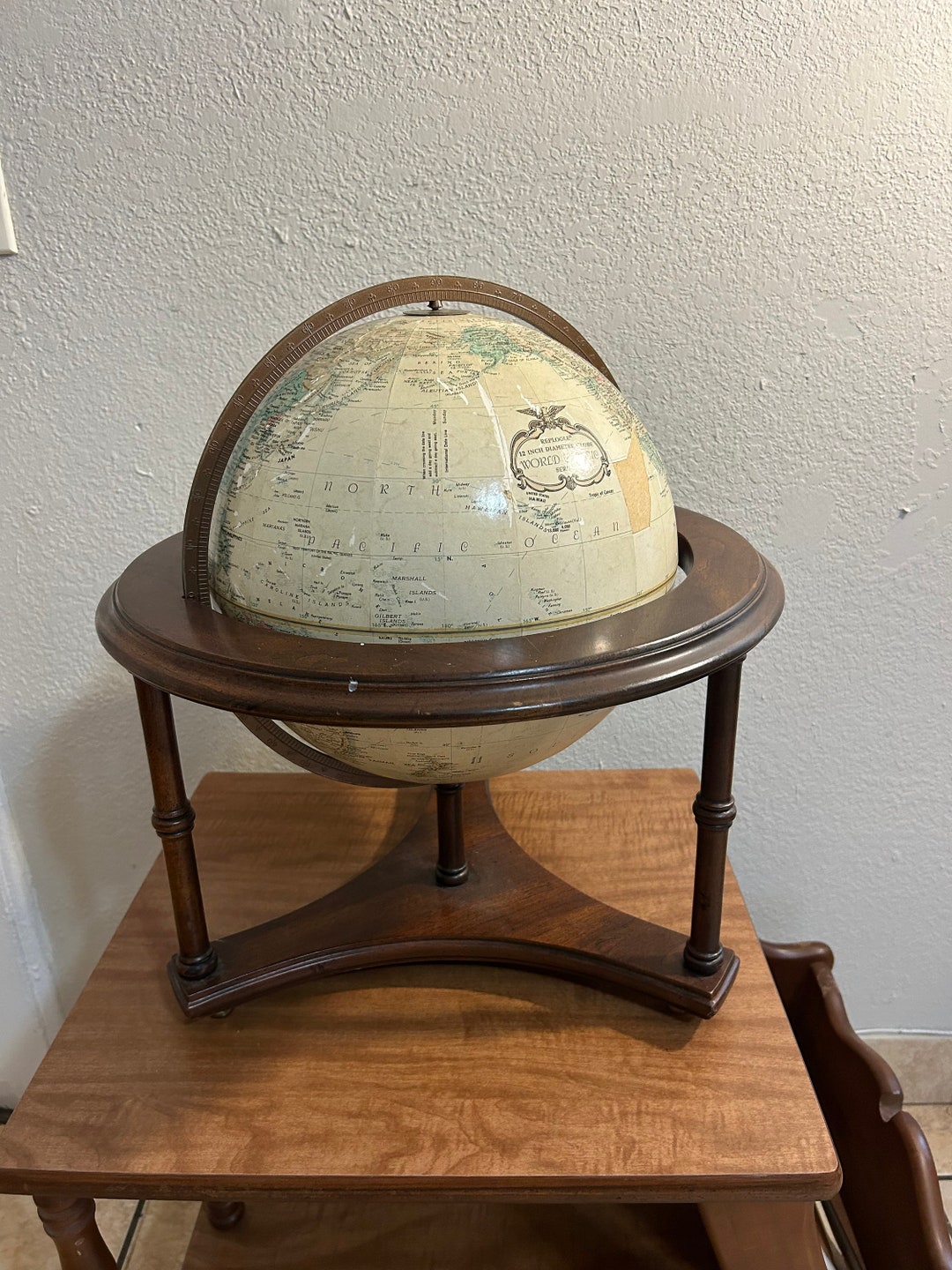 Replogle Globe Colonial Antique - Etsy