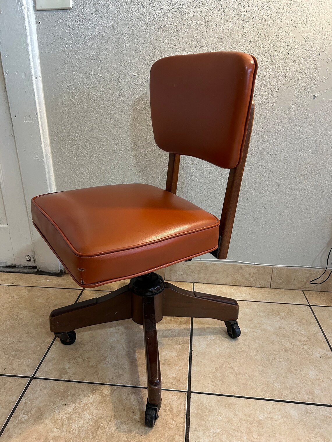 Vintage Sturgis Posture Chair Co Rolling Secretary Stenographer Office ...