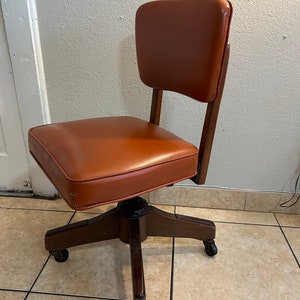 Vintage Sturgis Posture Chair Co Rolling Secretary Stenographer Office ...