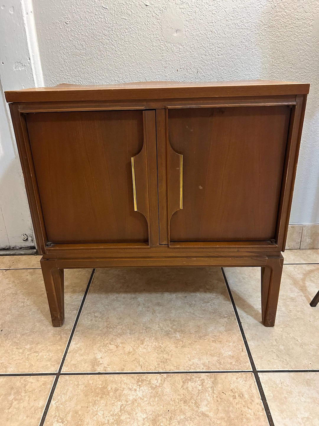 Middle Century Original Basic Witz Walnut Nightstand - Etsy