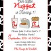 Our Little Nugget Invitation - Etsy