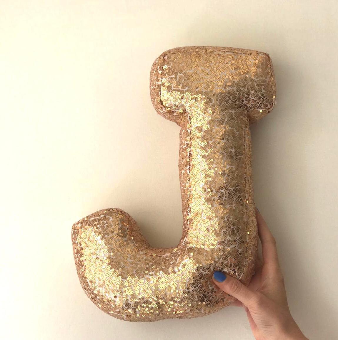 The Letter J In Glitter