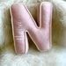 Custom Name Pillow Alphabet Pillow Letter Pillow M Shaped - Etsy
