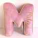 Custom Name Pillow Alphabet Pillow Letter Pillow M Shaped - Etsy
