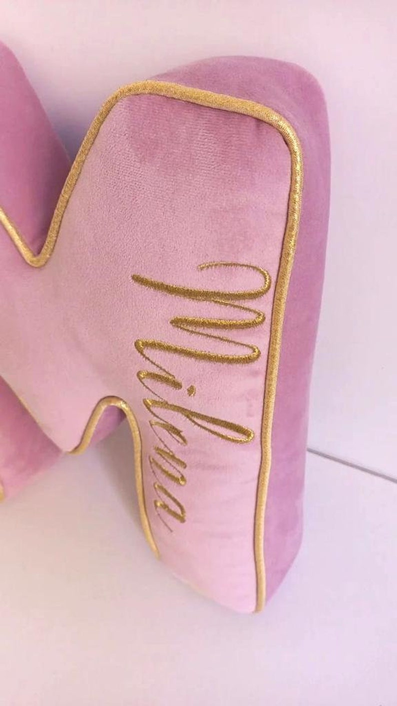 Custom Name Pillow Alphabet Pillow Letter Pillow M Shaped - Etsy