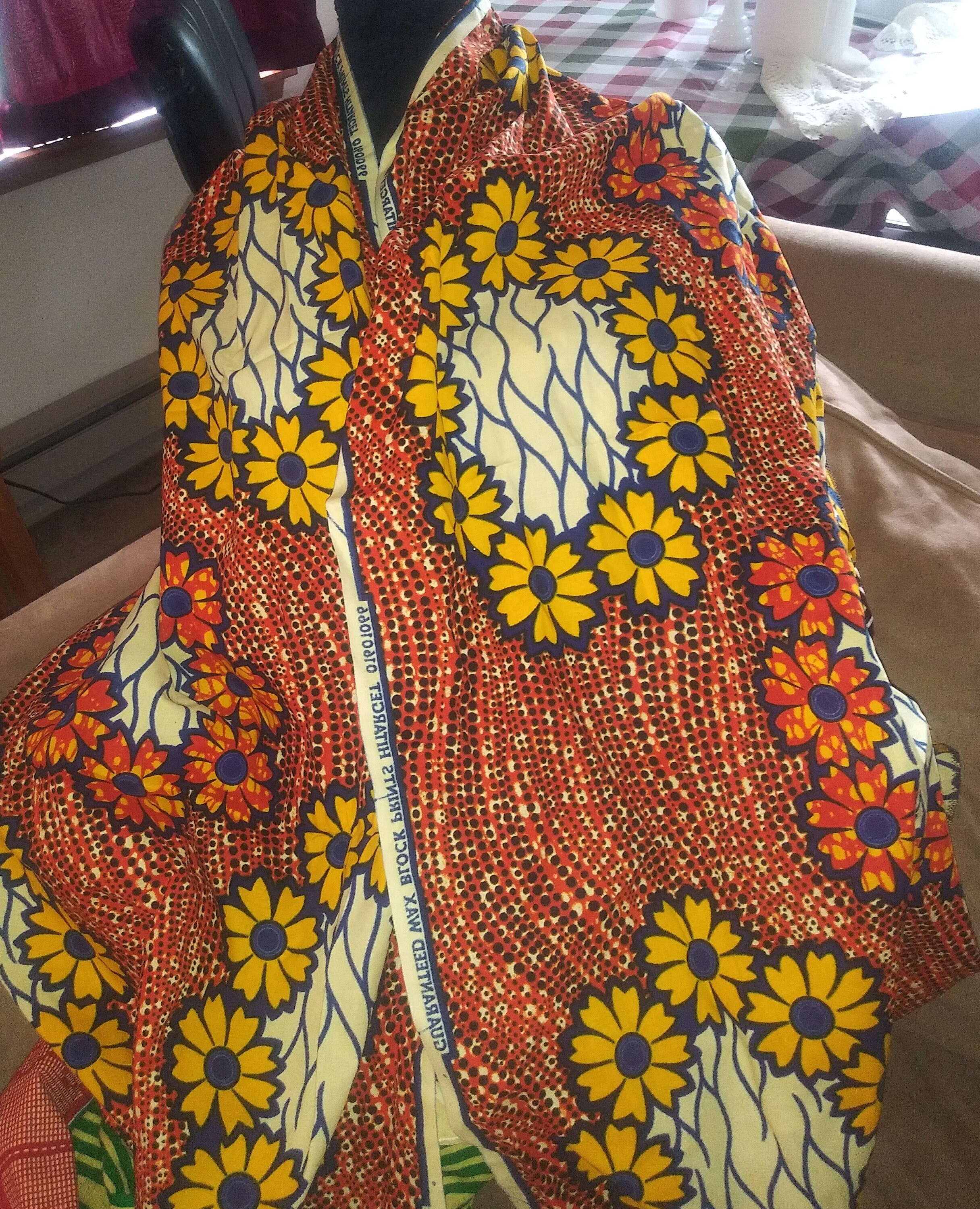 African fabric authentic African scarf wrap African | Etsy