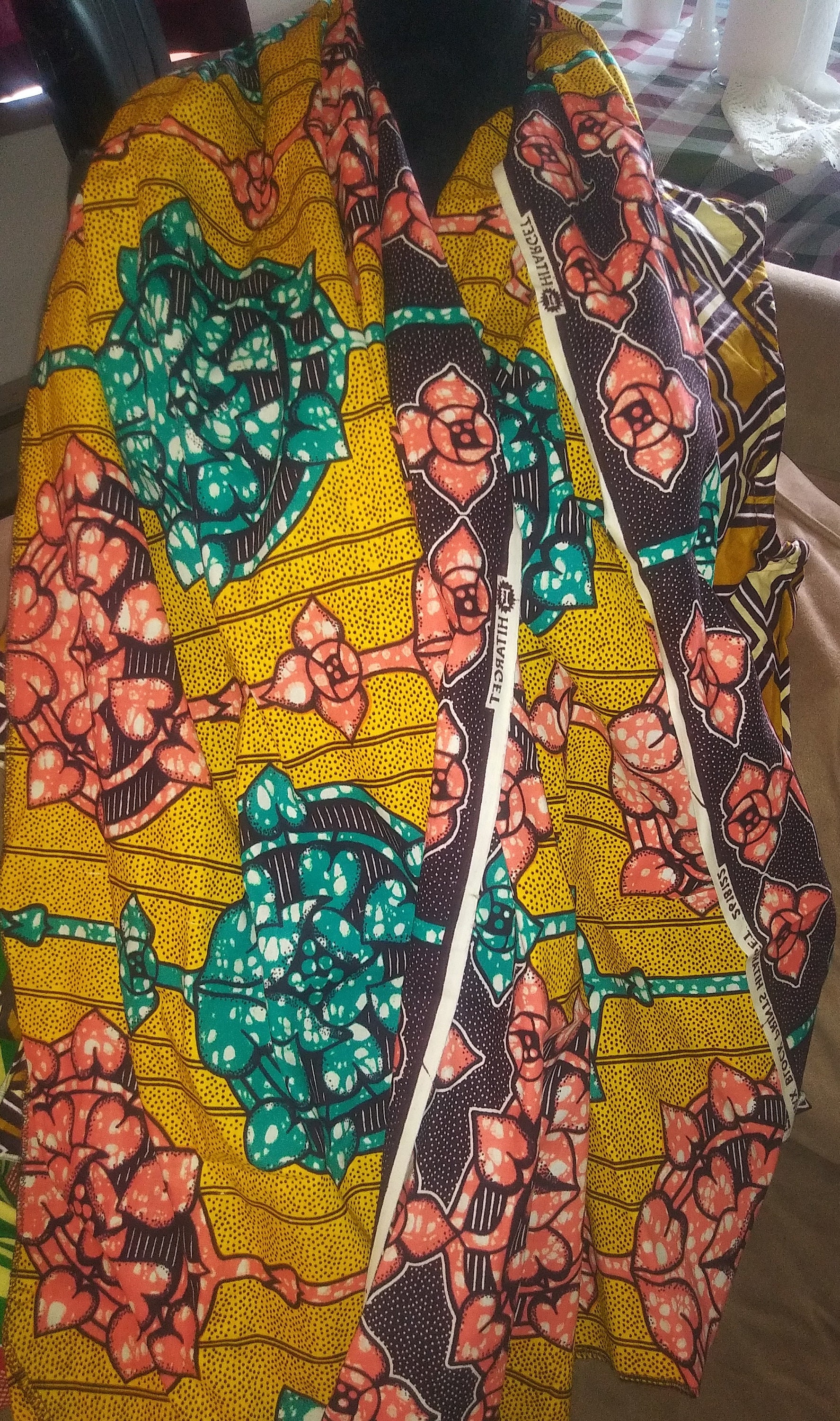 African fabric authentic African scarf wrap African | Etsy