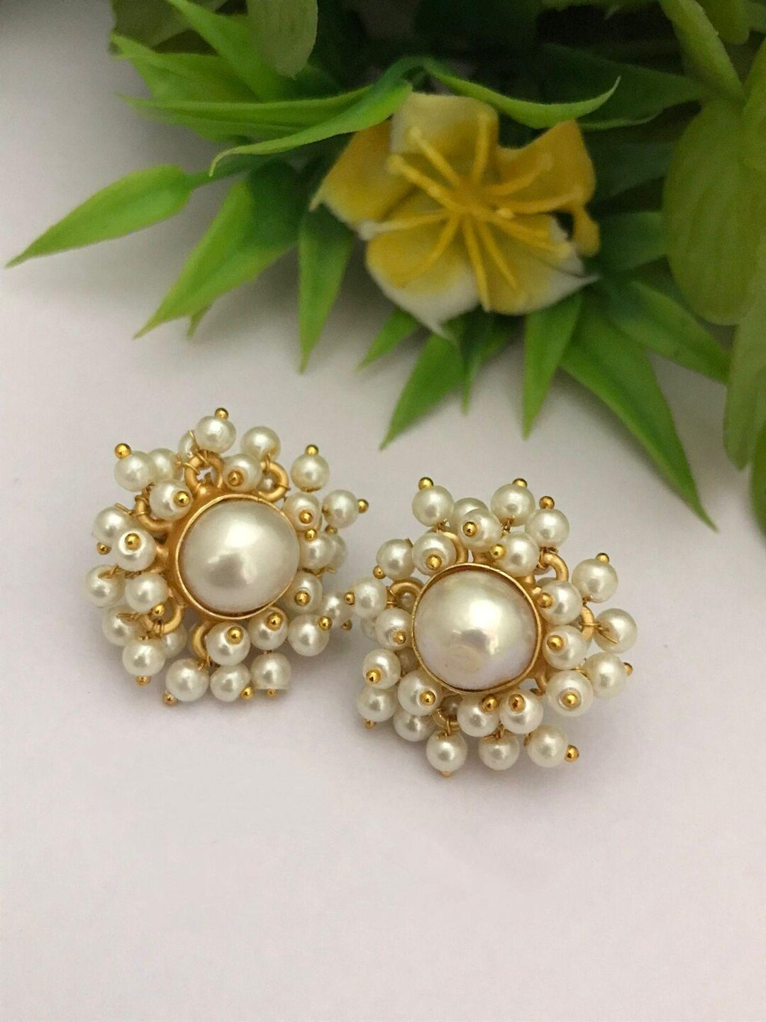 Antique Fusion Earring,antique Jhumka,indian Earrings,gold Earring ...