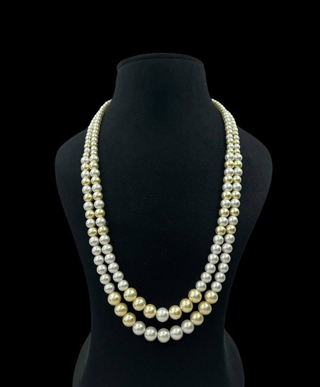 Two Layer Pearl Mala Set,pearl Long Necklace,sabyasachi Necklace ...
