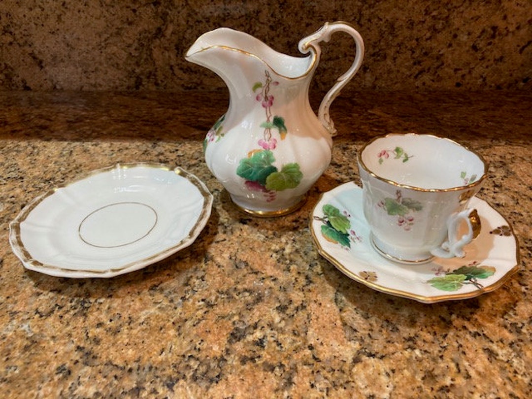 Vintage Fine China Coffee Set With Matching Jug & Side Plates - Etsy