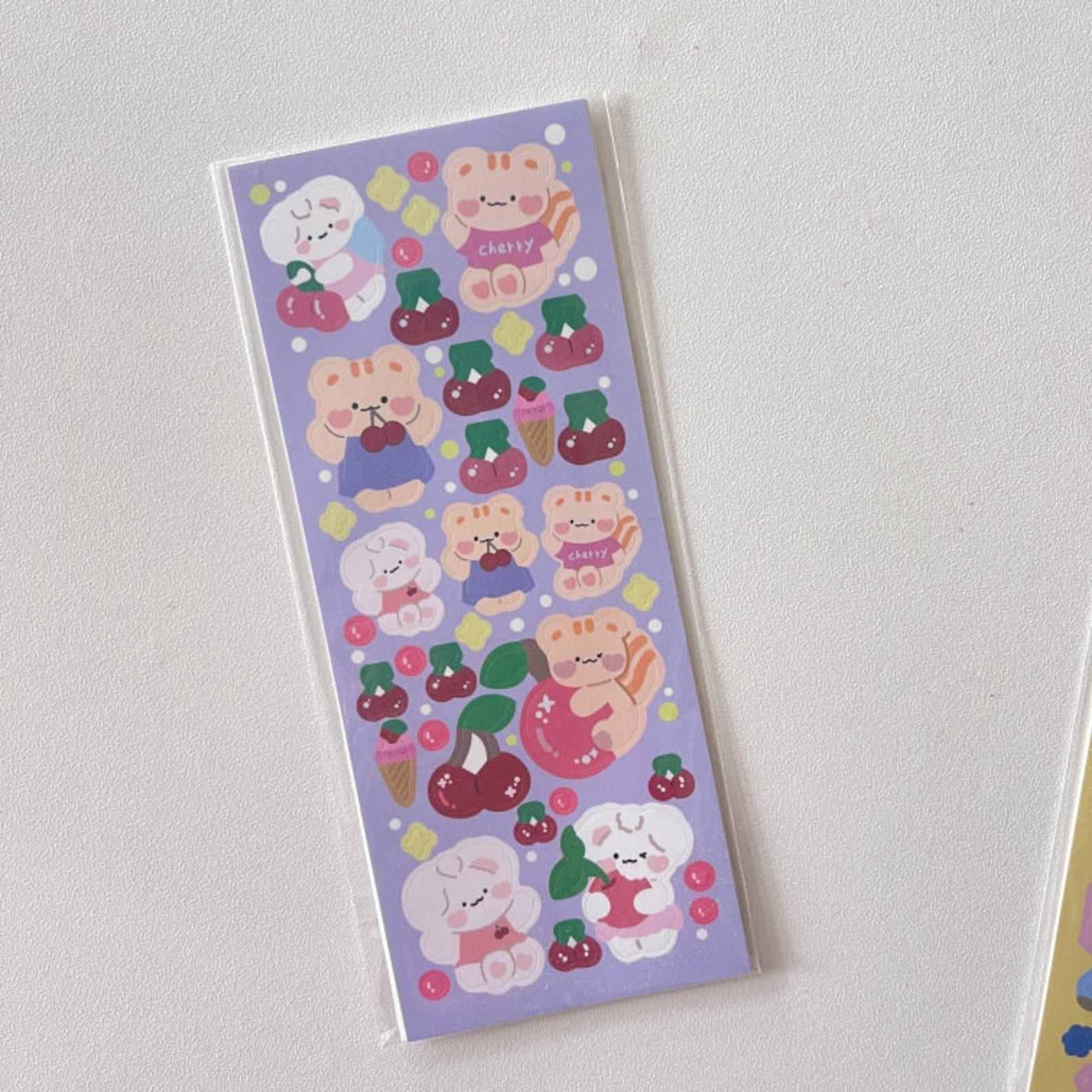 Cute Glitter Korean-style Cartoon Deco Sticker Sheet Polco - Etsy