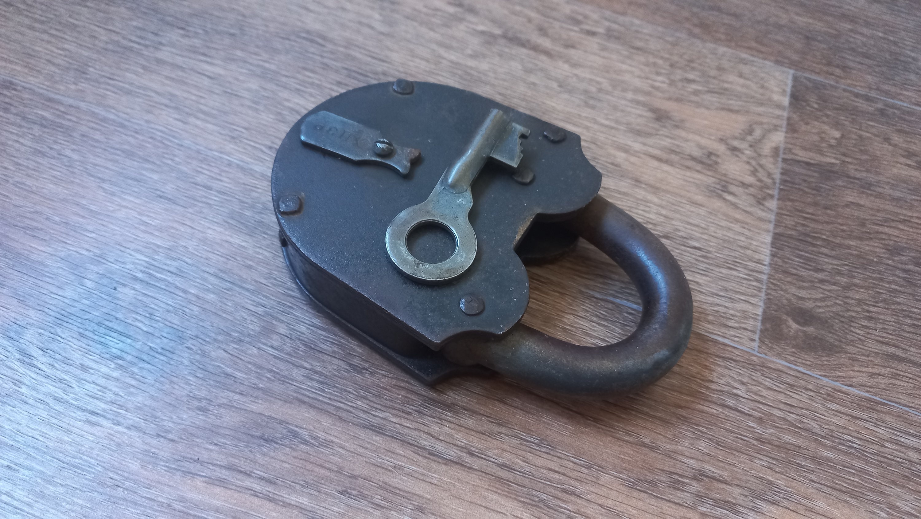 Antique Vintage Door Lock and Key, Old Iron Door Lock, Cast Iron ...