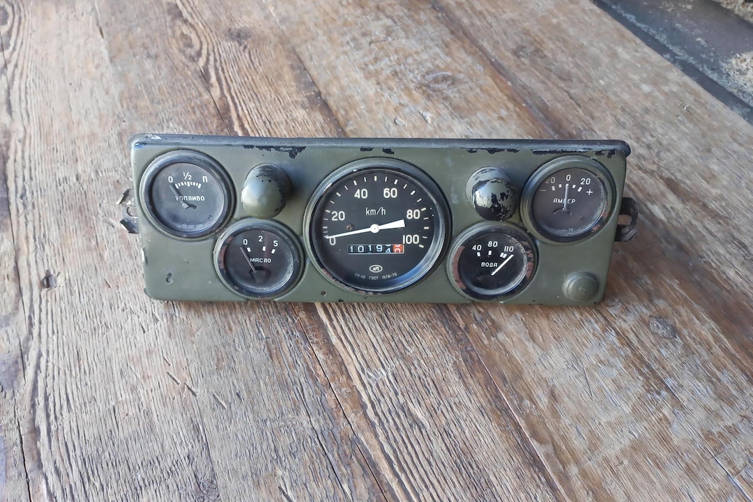 Vintage GAZ 51 Truck Dashboard, USSR Control Panel, Steampunk Decor - Etsy