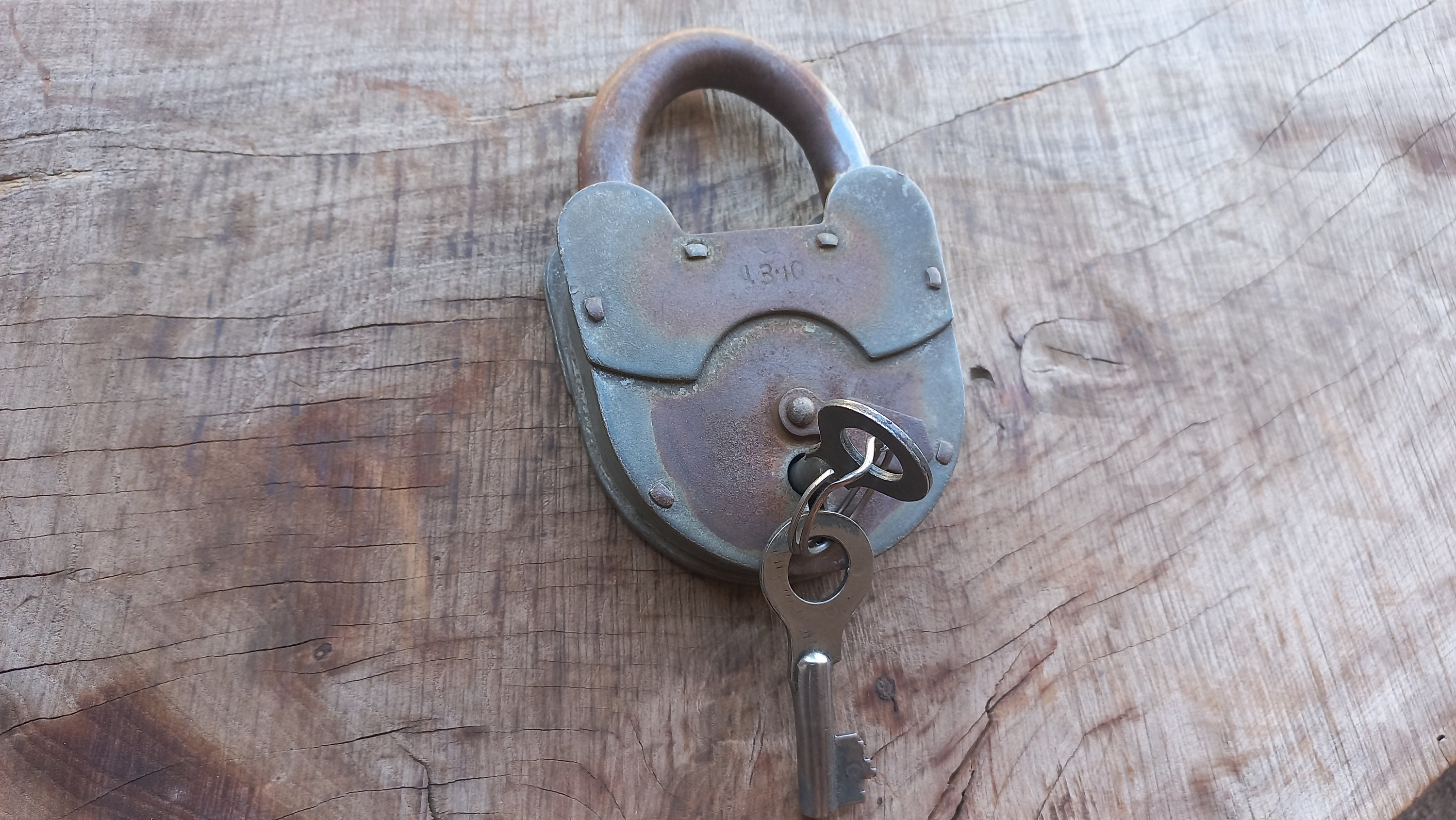 Antique Vintage Door Lock and Key, Old Iron Door Lock, Cast Iron ...