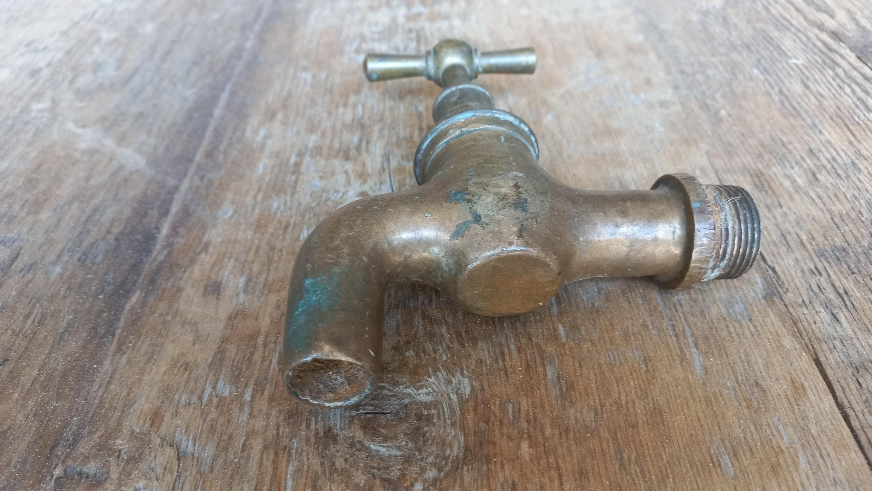 Vintage Bronze Water Tap Old Spigot Antique Water Faucet Salvaged Tap ...