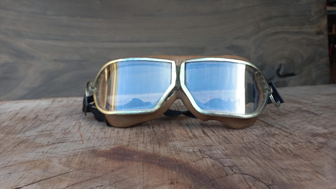 1980s Soviet Safety Goggles: Vintage Industrial Motorcycle Steampunk ...