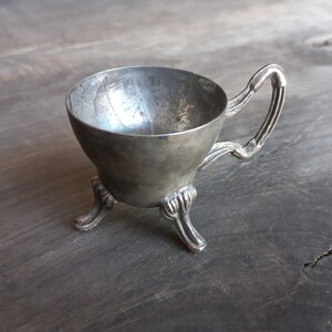 Antique Tiny Coffee Cup, Unique Vintage Small Coffee Cup With Legs, Old ...
