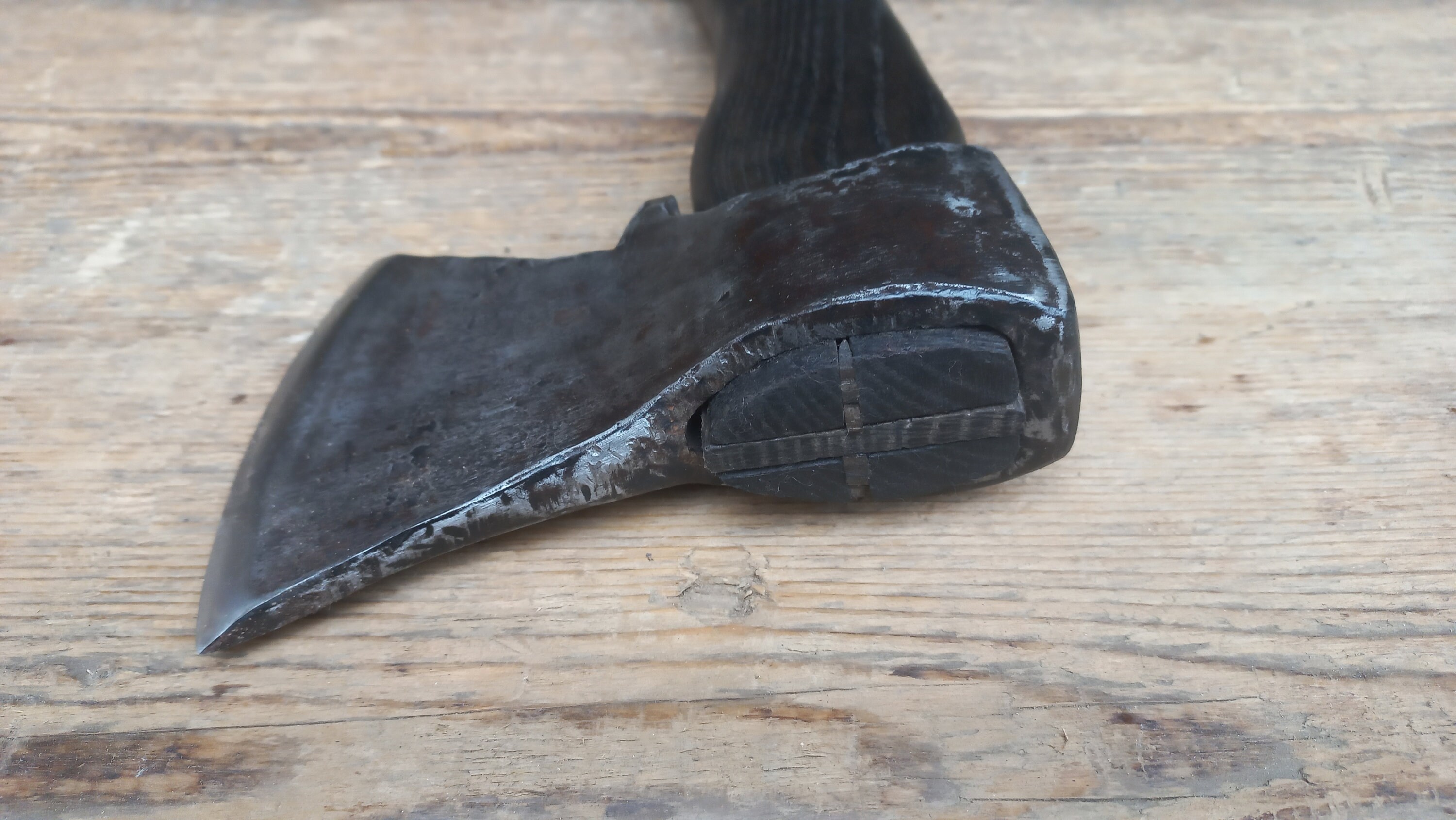 Old Rustic Axe Vintage Axe With Black Bog Oak Handle - Etsy