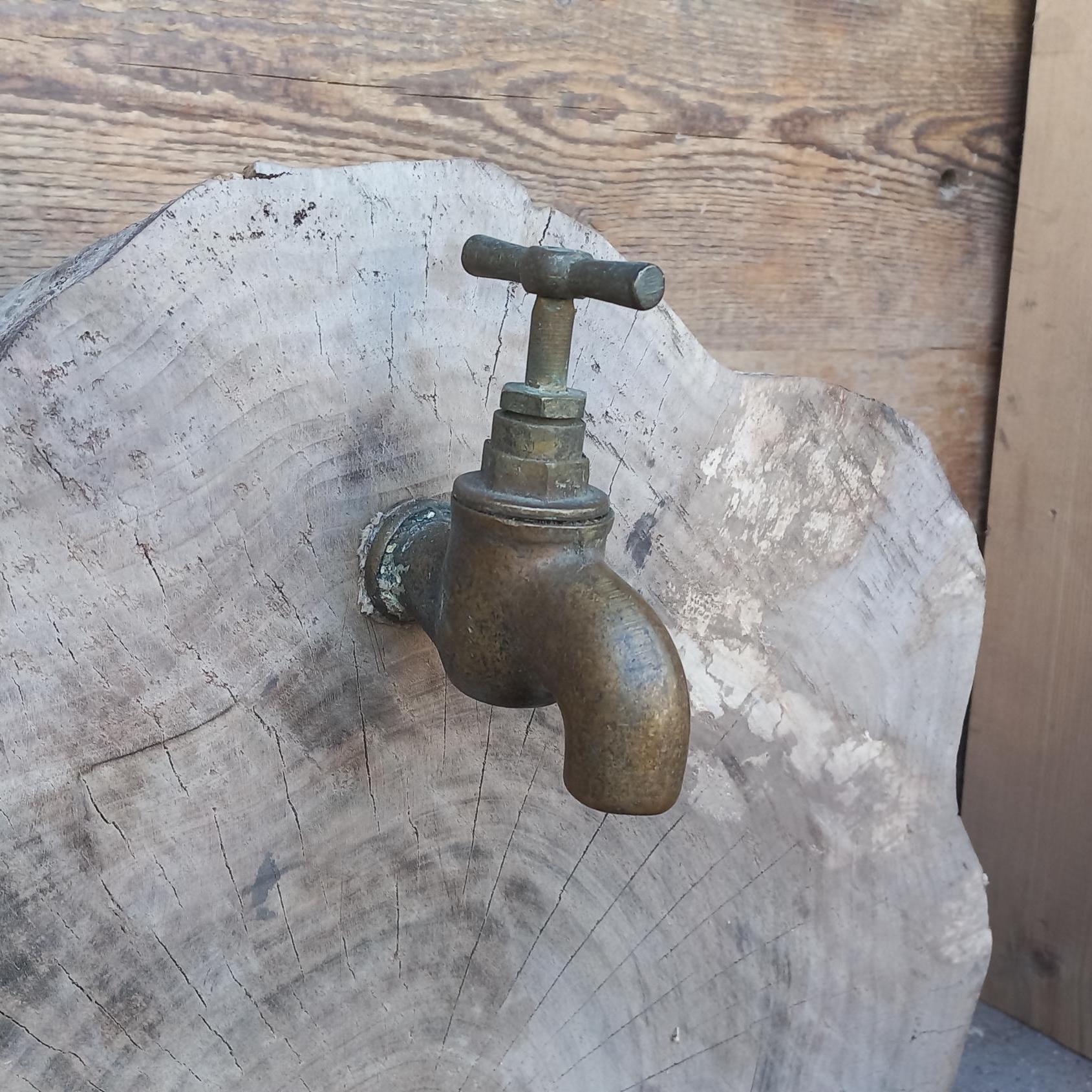 Vintage Bronze Water Tap Old Spigot Antique Water Faucet Salvaged Tap ...