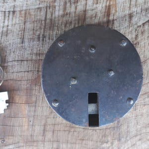 Antique Vintage Door Lock and Key, Old Iron Door Lock, Cast Iron ...