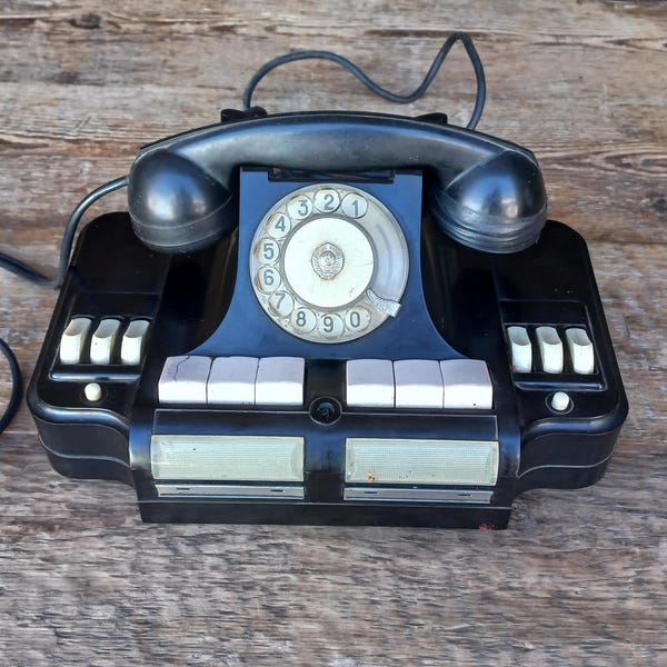 Black Bakelite Phone - Etsy