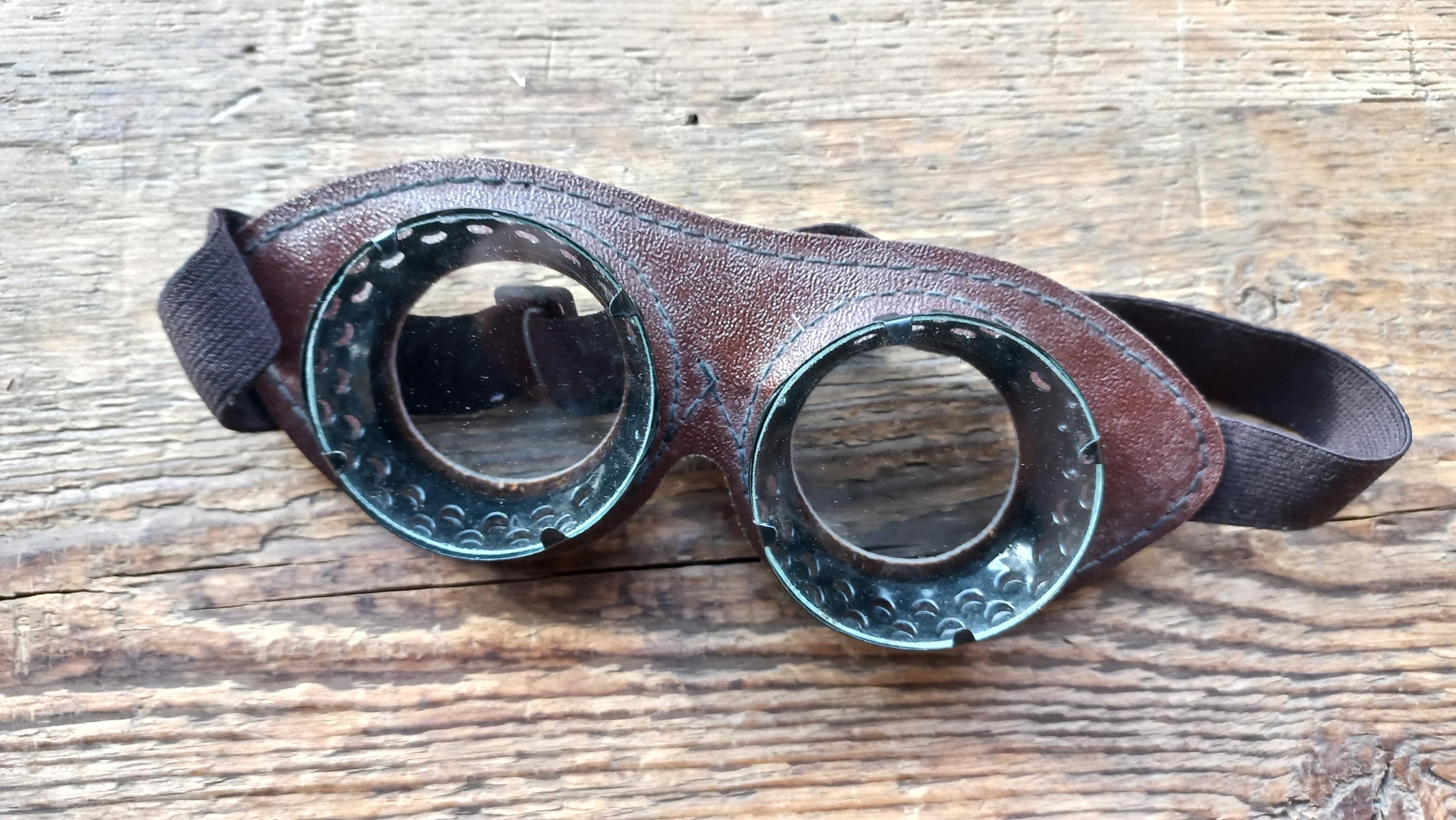 1980s Vintage Soviet Safety Glasses Unused Industrial Metal Rim Safety ...