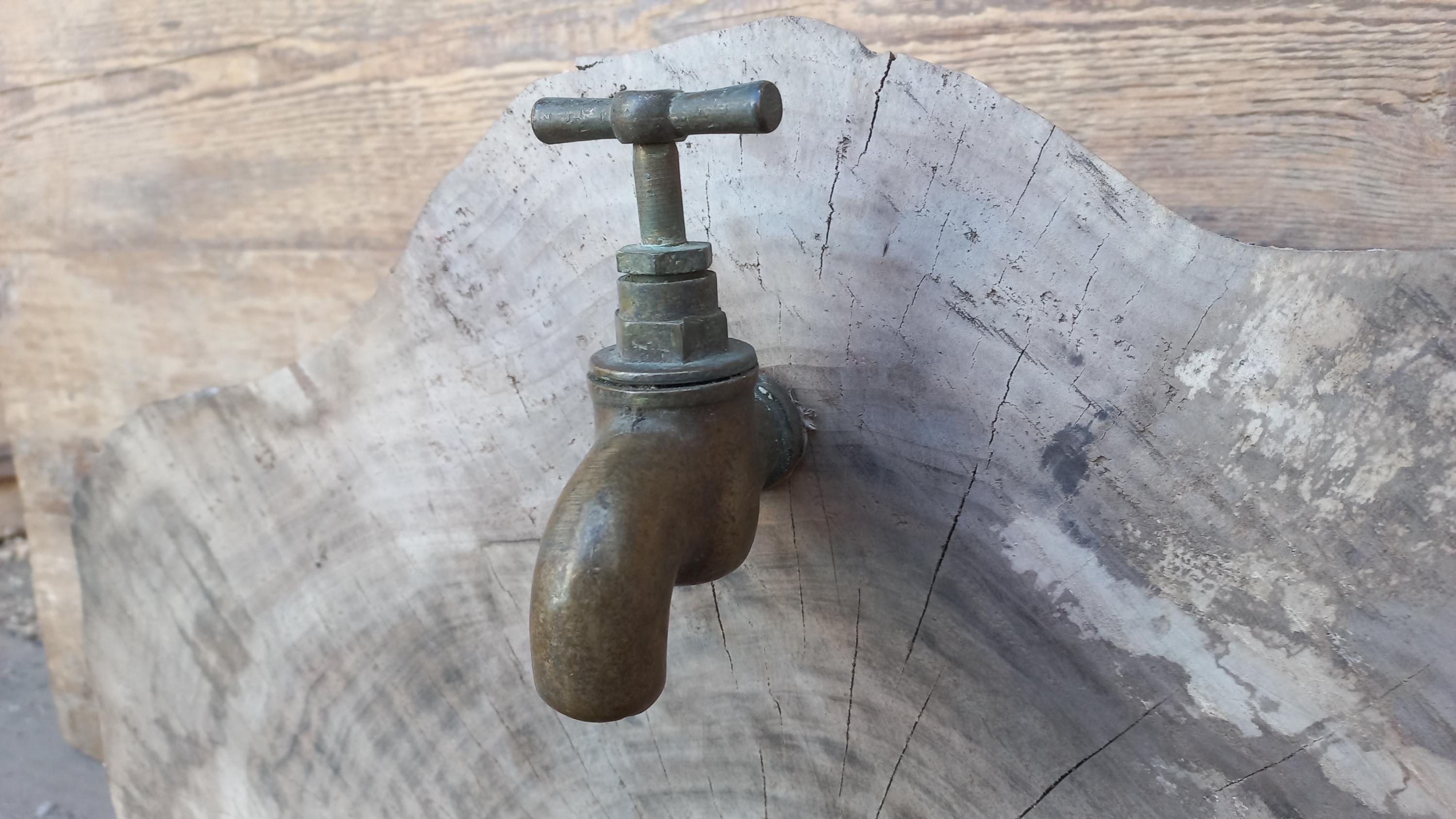 Vintage Bronze Water Tap Old Spigot Antique Water Faucet Salvaged Tap ...