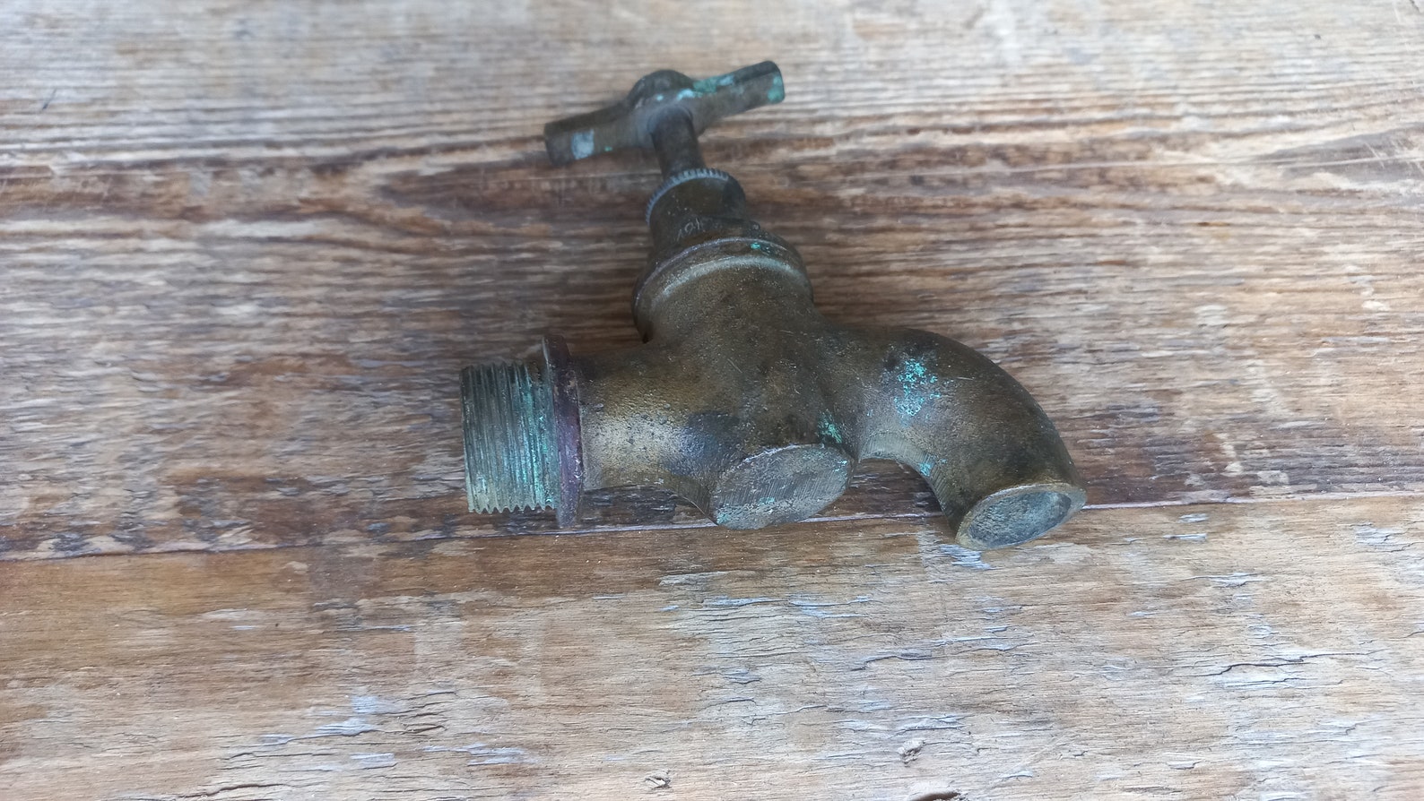 Vintage Bronze Water Tap I Old Spigot, Water Faucet, Rustic Farmhouse ...