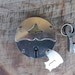 Antique Vintage Door Lock and Key, Old Iron Door Lock, Cast Iron ...