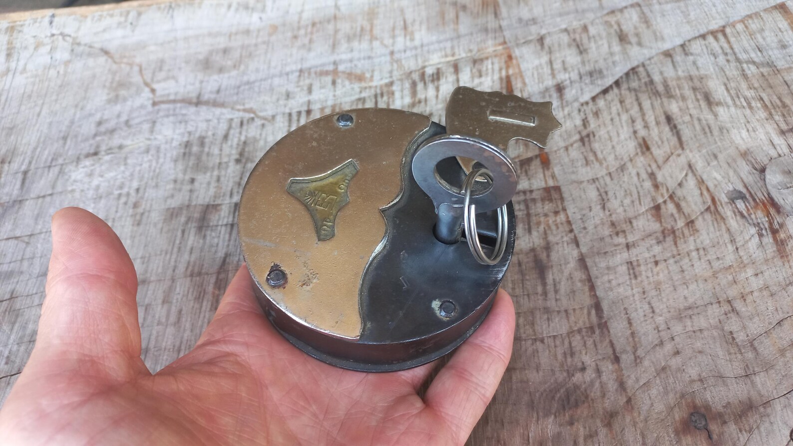 Antique Vintage Door Lock and Key, Old Iron Door Lock, Cast Iron ...