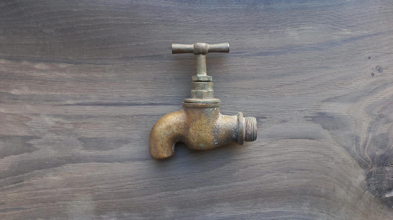 Vintage Bronze Water Tap Old Spigot Antique Water Faucet Salvaged Tap ...